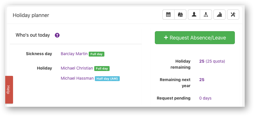 Holiday Planner Software | Claromentis