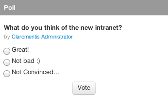 Most Popular Intranet Homepage Widgets